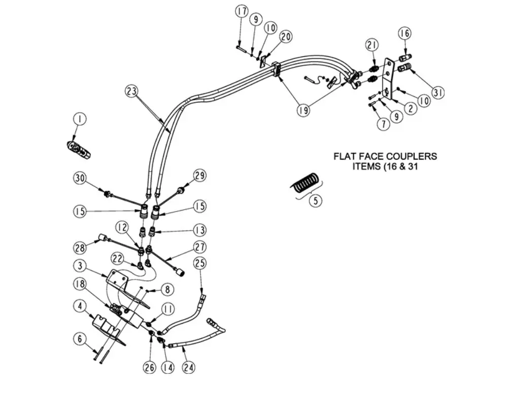 Land Pride #380-289A BX80 Series Land Pride Third Function Valve Kit