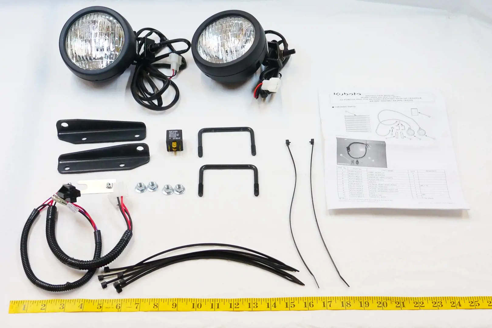 Kubota #BX7336 ROPS Mounted Light Kit for BX80 Series
