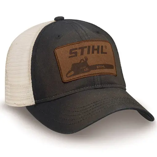 Stihl Apparel #8402229 Stihl Washed Black Twill & Mesh Cap