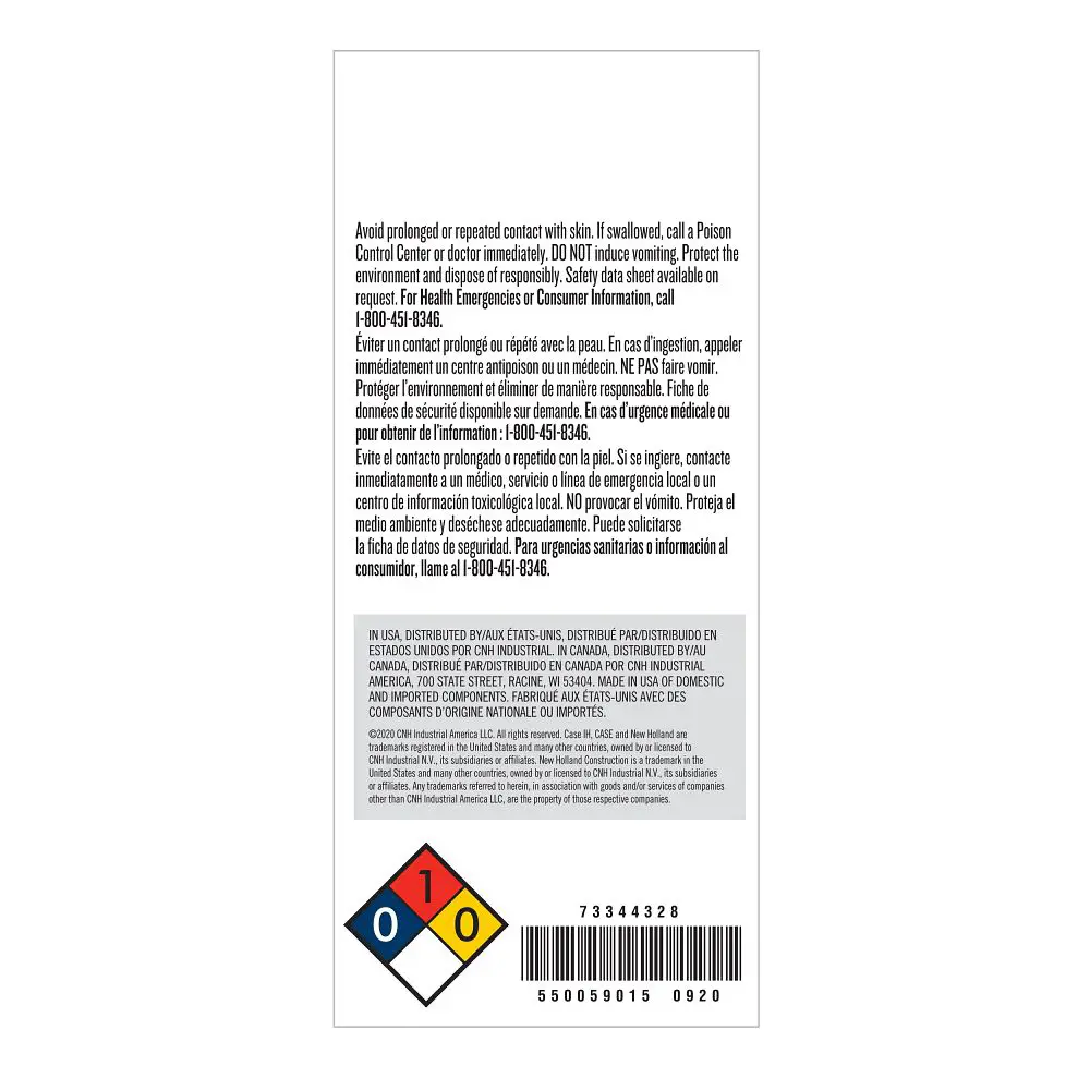 New Holland #73344328 Premium Hydraulic Oil HV46