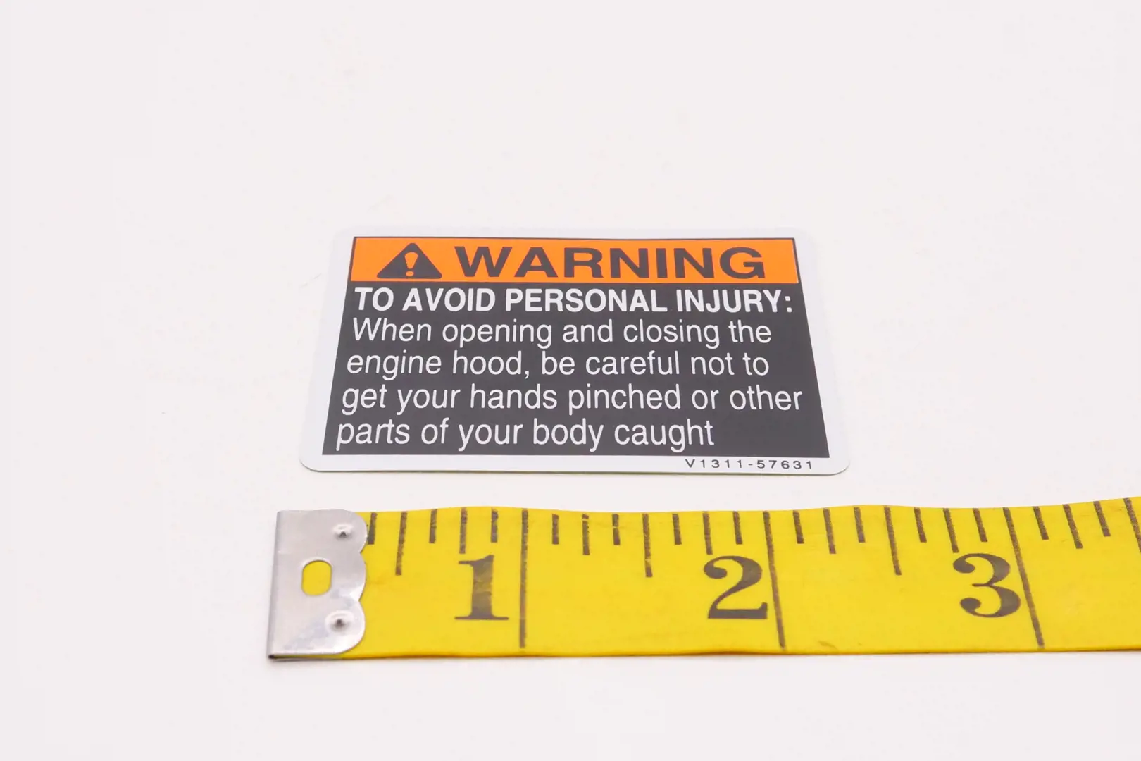 Kubota #V1311-57630 LABEL