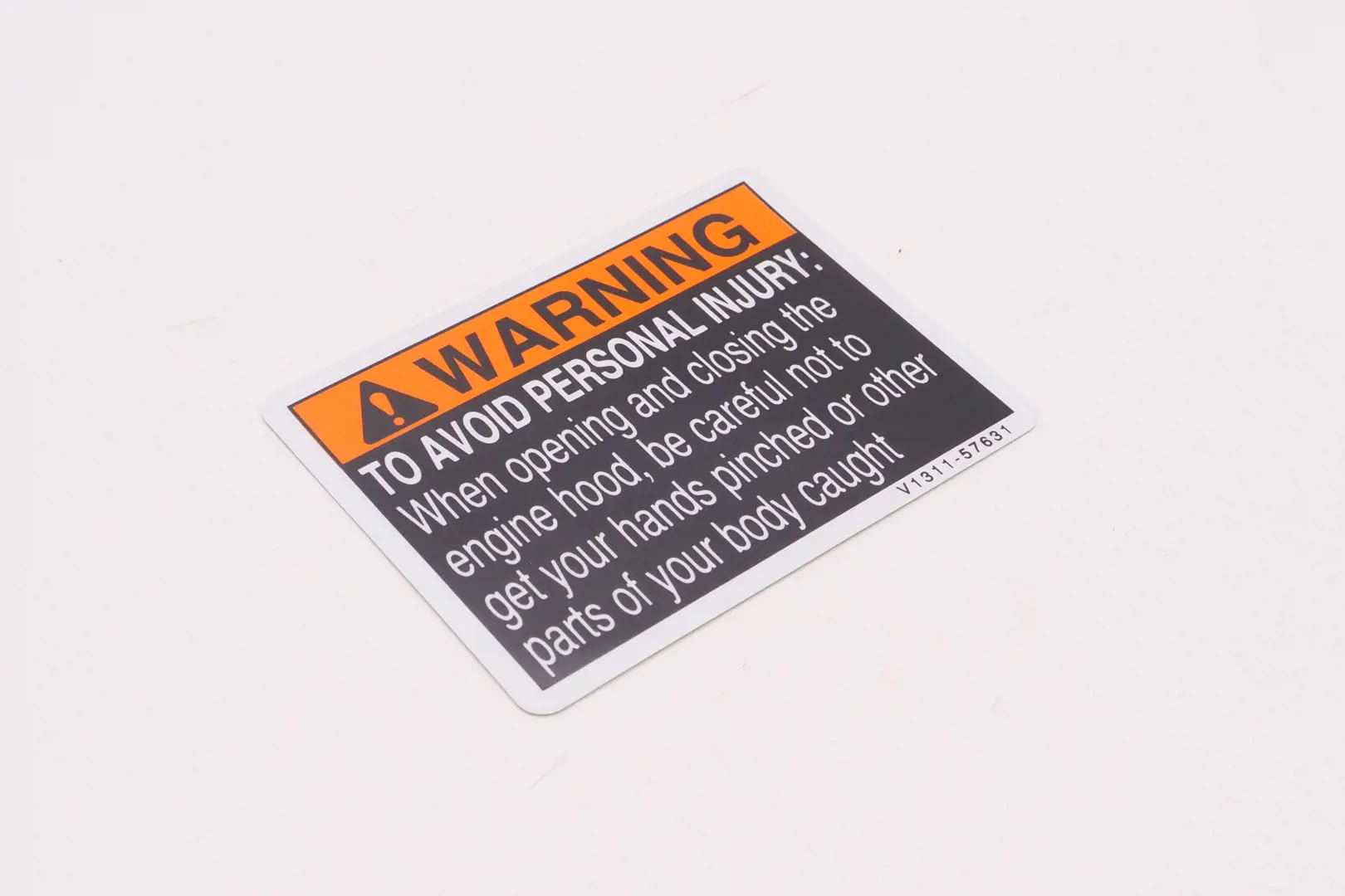 Kubota #V1311-57630 LABEL