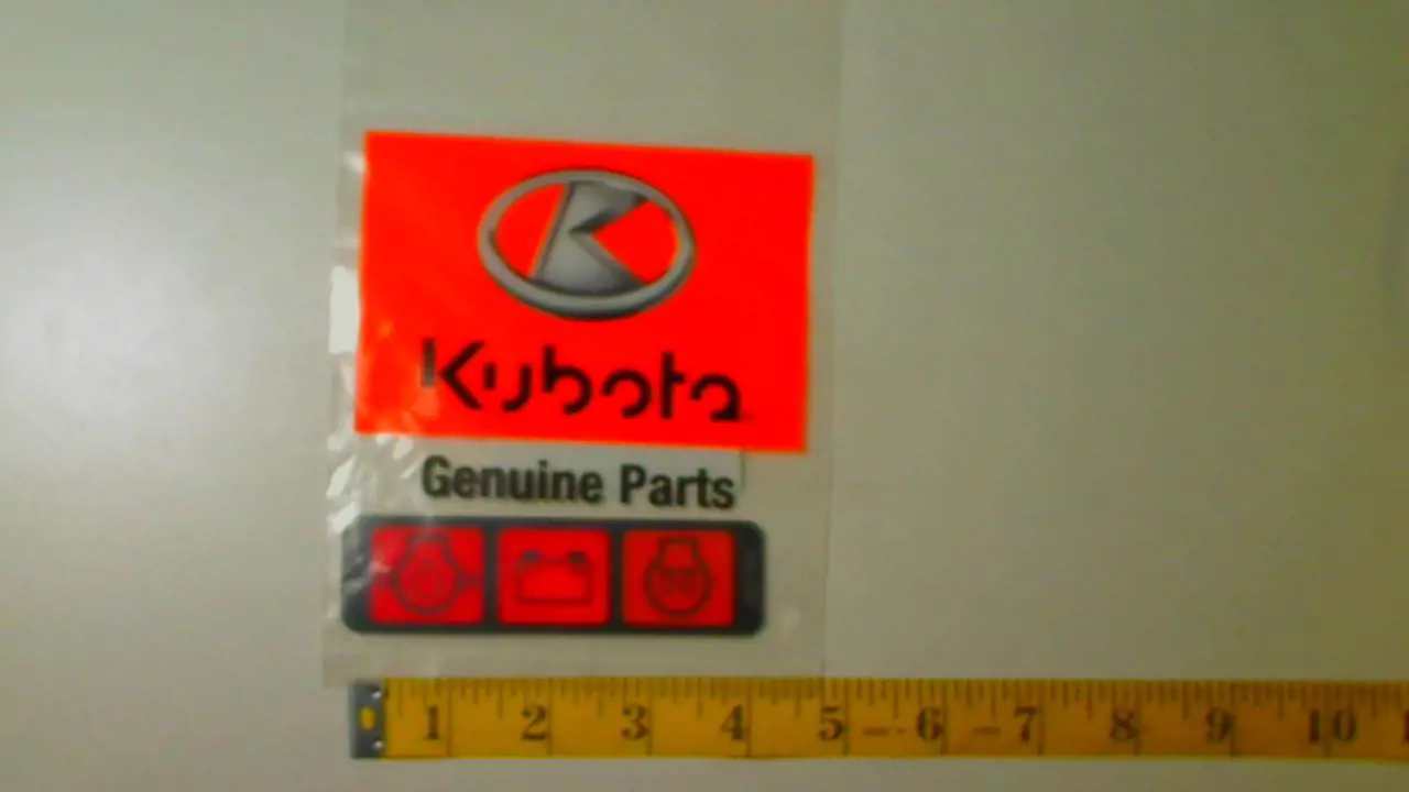 Kubota #K3131-65210 LABEL, INDICATOR