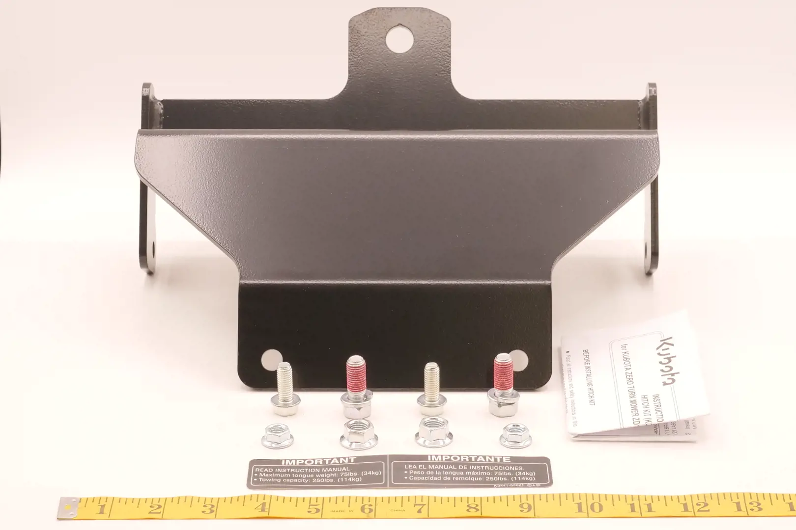 Kubota #ZD3358 Rear Hitch for ZD1200 Series