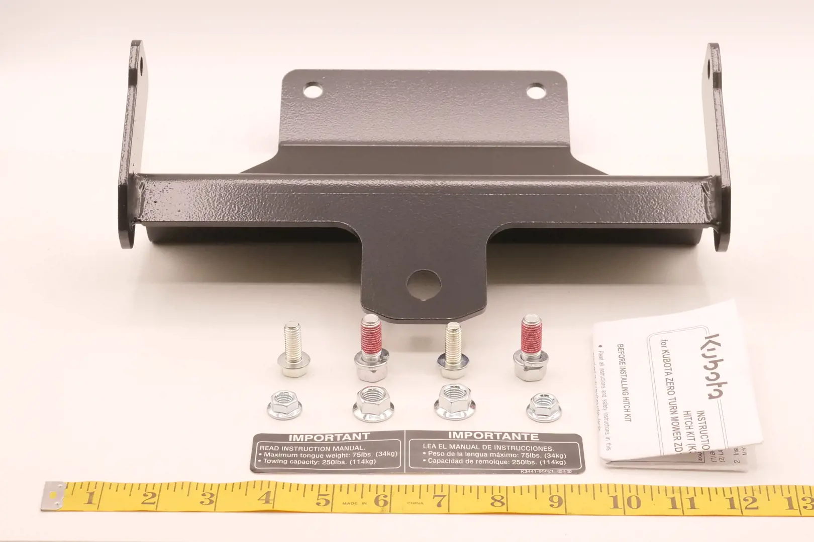 Kubota #ZD3358 Rear Hitch for ZD1200 Series