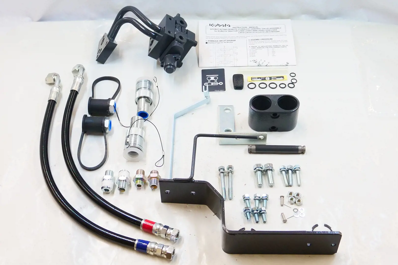 Kubota #L8407 1st Position Rear Remote Valve Kit - Grand L10 Series ...