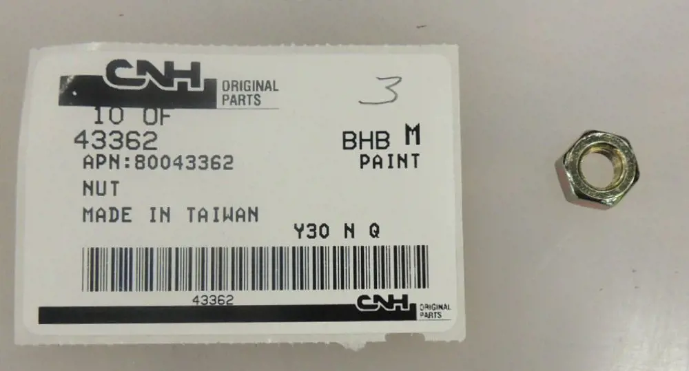 New Holland #43362 NUT M8